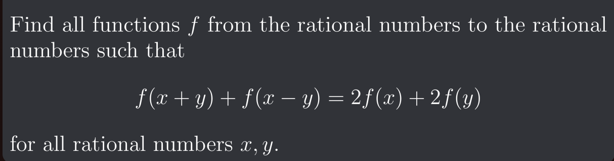 Solved Find all functions f from the rational numbers to the | Chegg.com