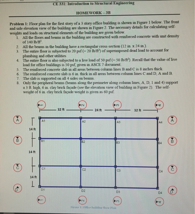 CE 331: Introduction to Structural Engineering | Chegg.com