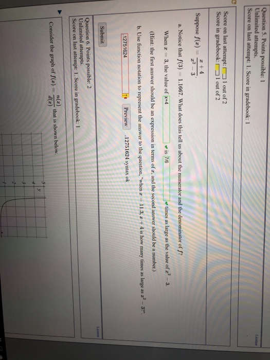 Solved Question 5. Points possible: 1 Unlimited attempts. | Chegg.com