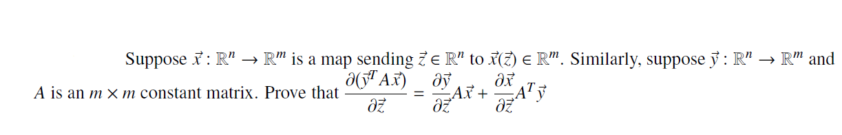 Solved Suppose x:Rn→Rm is a map sending z∈Rn to x(z)∈Rm. | Chegg.com