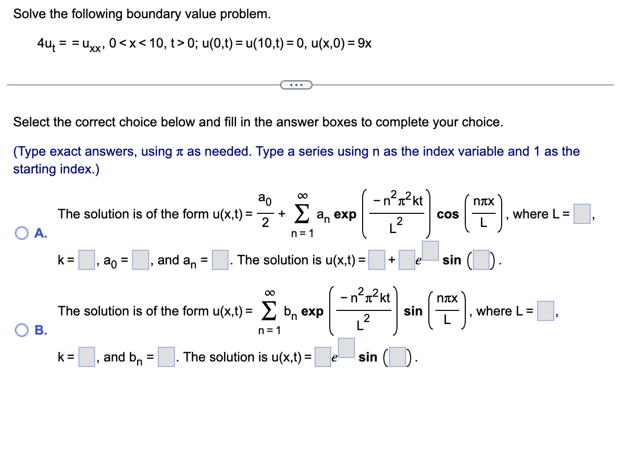 Solved Solve the following boundary value | Chegg.com