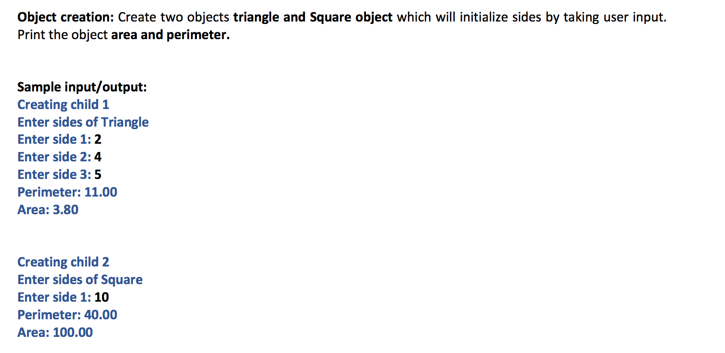 Solved Topics: class, object, instantiation, basic | Chegg.com