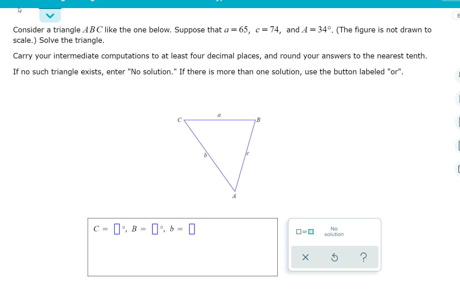 Solved Consider A Triangle ABC Like The One Below Suppose Chegg