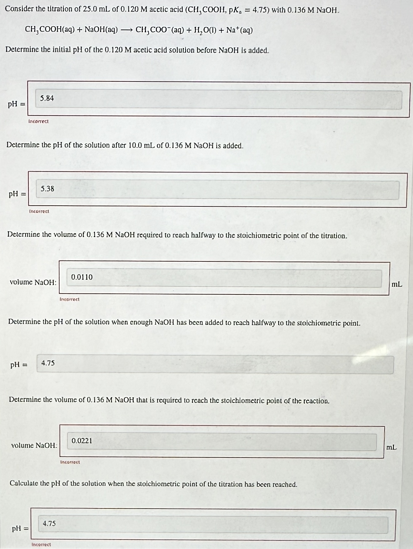 Solved Consider the turation of 25.0mL ﻿of 0.120M ﻿acclic | Chegg.com