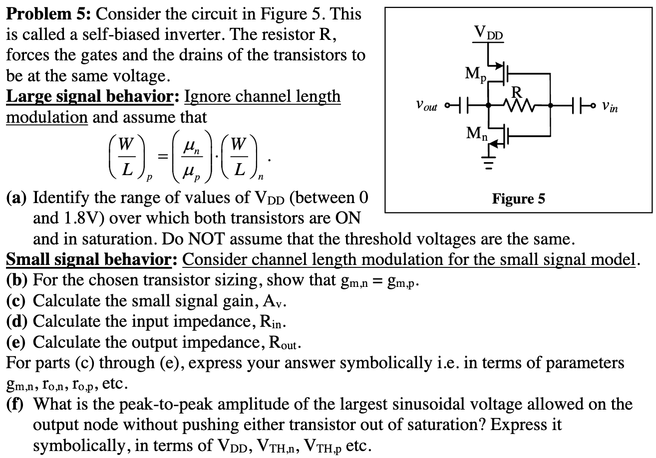 Solved Problem 5: Consider the circuit in Figure 5. This is | Chegg.com