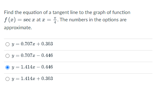Solved Find the equation of a tangent line to the graph of | Chegg.com