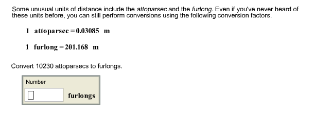Solved Some unusual units of distance include the attoparsec | Chegg.com