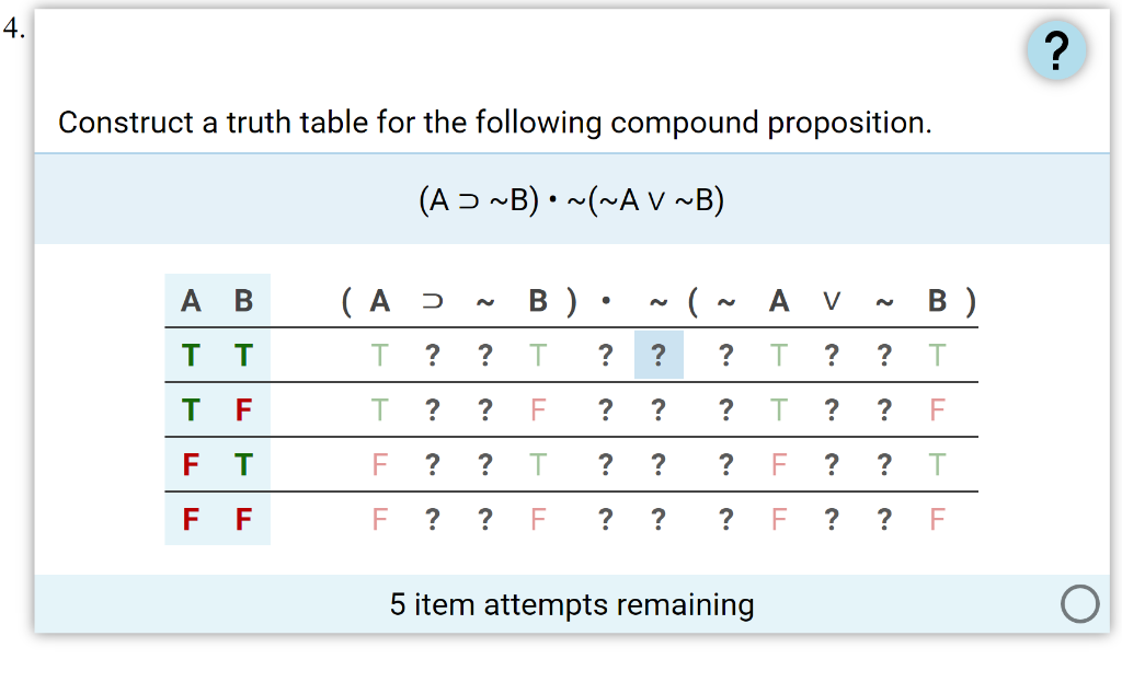 Construct a truth table for the following compound | Chegg.com