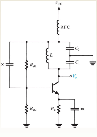 Solved How to design a Colpitts Oscillator for a 2N2222 BJT | Chegg.com