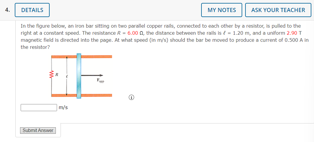 Solved In the figure below, an iron bar sitting on two | Chegg.com