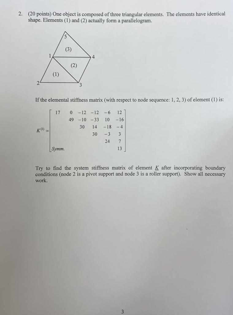 Solved 2. ( 20 points) One object is composed of three | Chegg.com
