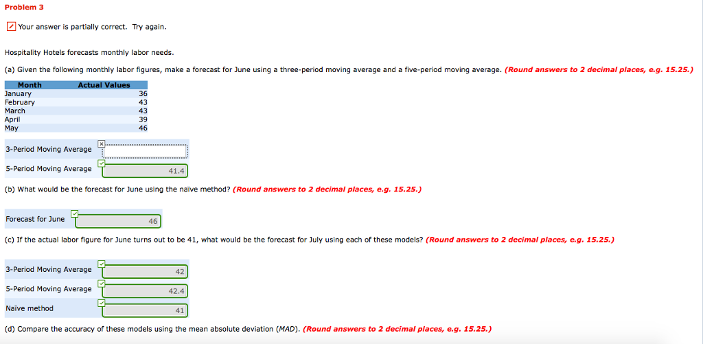 Solved Problem 3 Your Answer Is Partially Correct Try