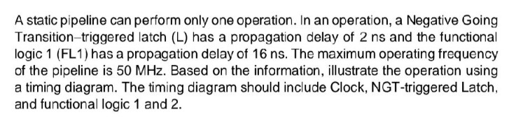 A static pipeline can perform only one operation. In | Chegg.com
