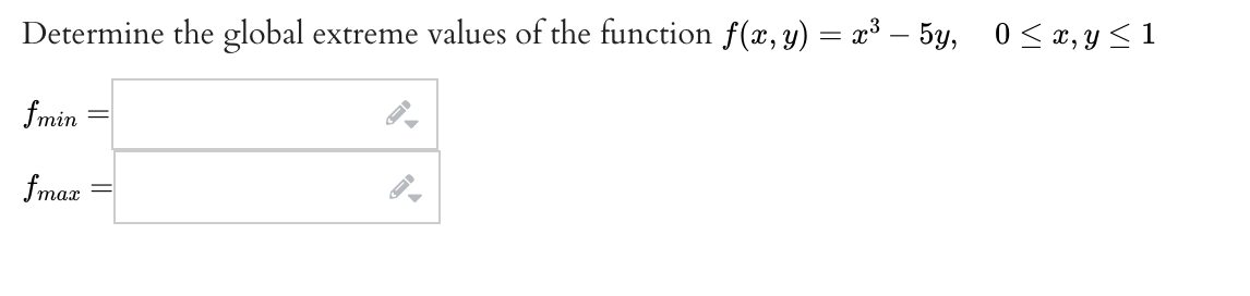 Solved Determine the global extreme values of the function | Chegg.com