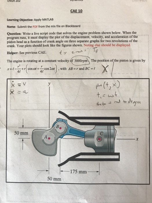 Solved ENGR 202 CAE 10 Learning Objective: Apply MATLAB | Chegg.com