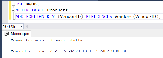 Solved 1. Previous Laboratory Session CREATE DATABASE | Chegg.com