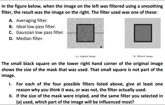 Solved In the figure below, when the image on the left was | Chegg.com