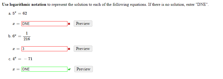 Solved Use logarithmic notation to represent the solution to | Chegg.com