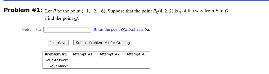 Solved oblem \# 1: Let P be the point (−1,−2,−6). Suppose | Chegg.com