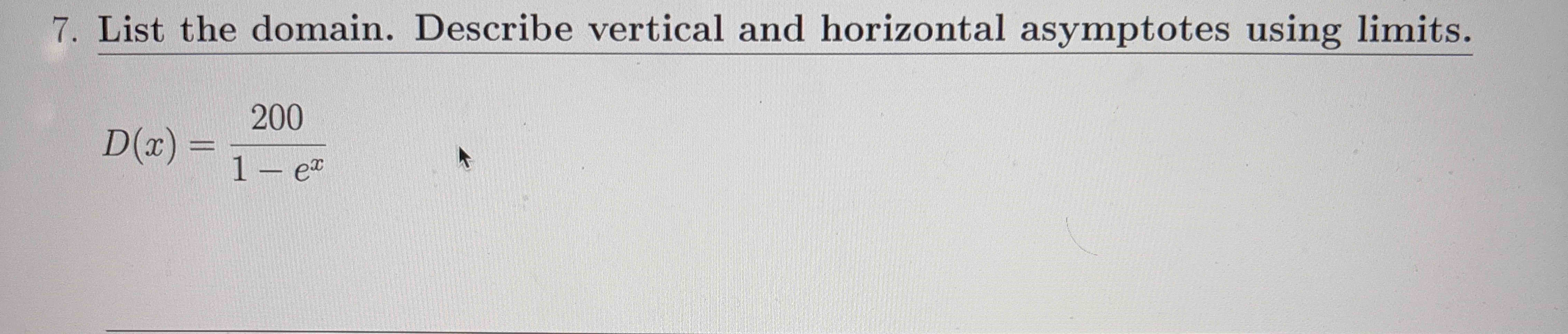 Solved List the domain. Describe vertical and horizontal | Chegg.com