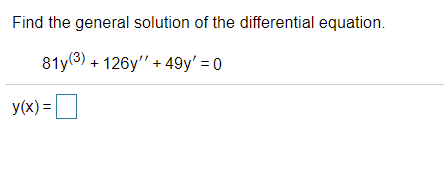 Solved Find the general solution of the differential | Chegg.com