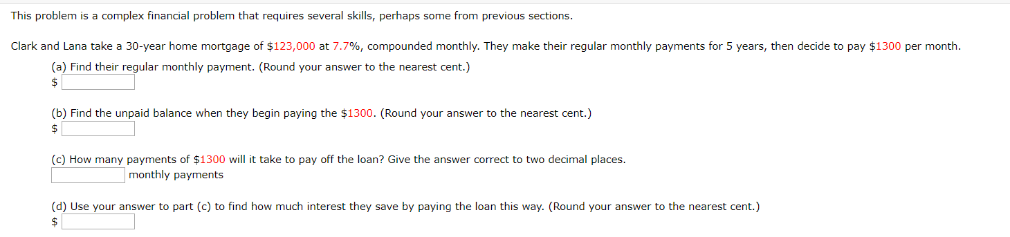 Solved This problem is a complex financial problem that | Chegg.com