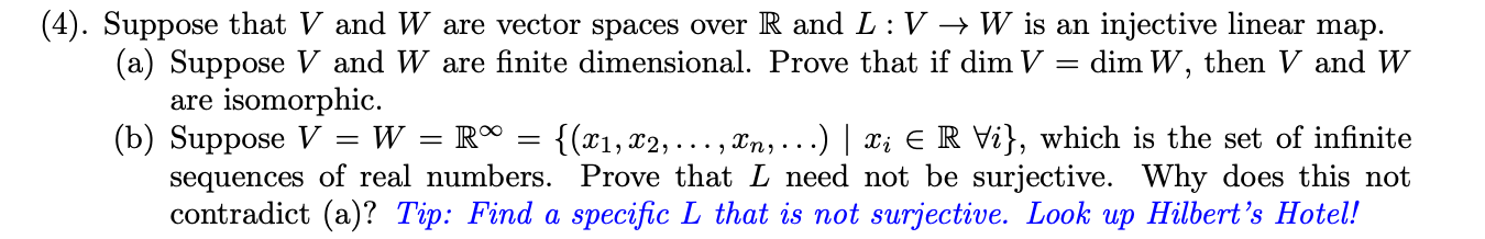 Solved (3). Suppose that V is a finite dimensional vector | Chegg.com