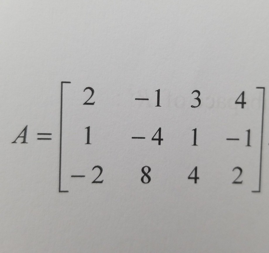 Solved 2 1 3 4 A 1 4 1 1 2 8 4 2 Let L 172 → 972 Be A