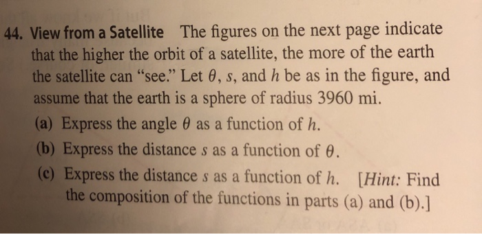 44. View from a Satellite The figures on the next | Chegg.com