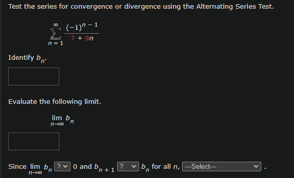 Solved Test the series for convergence or divergence using | Chegg.com