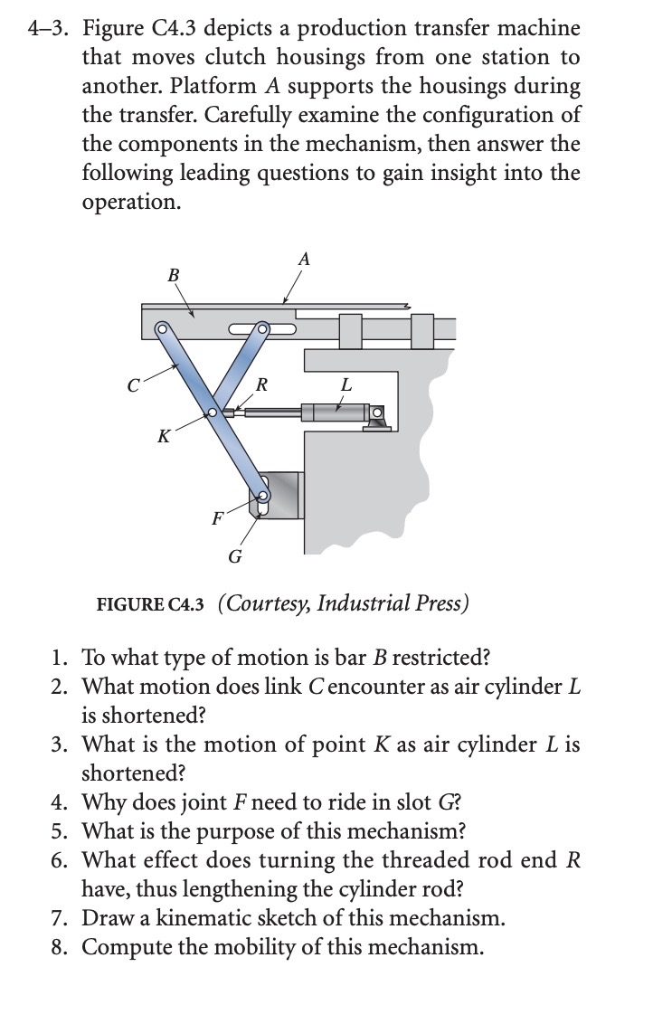 Solved 4-3. Figure C4.3 depicts a production transfer | Chegg.com