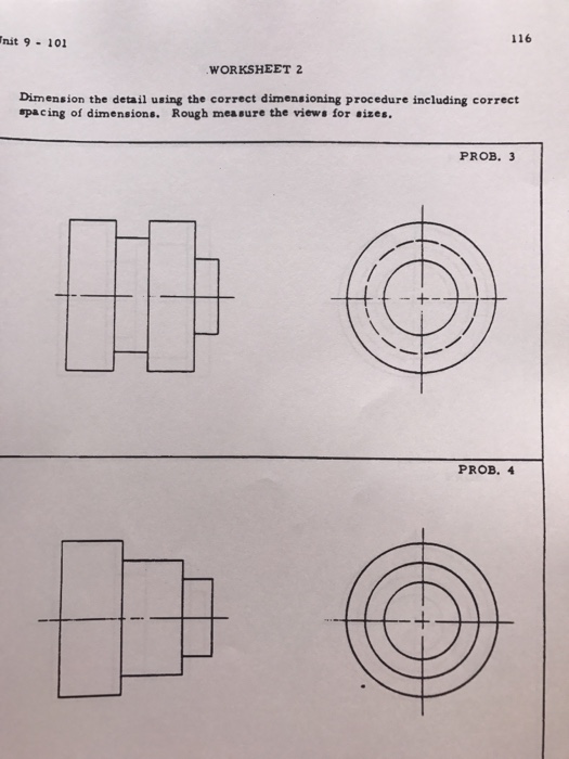 Solved Dimension the detail using the correct dimensioning | Chegg.com