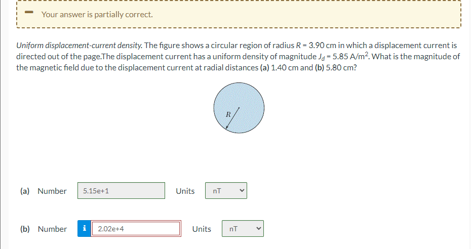 Solved Uniform displacement-current density. The figure | Chegg.com