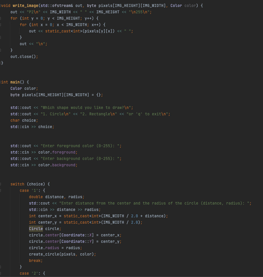 Solved The Program Creates A Pgm File But Does Not Put Any