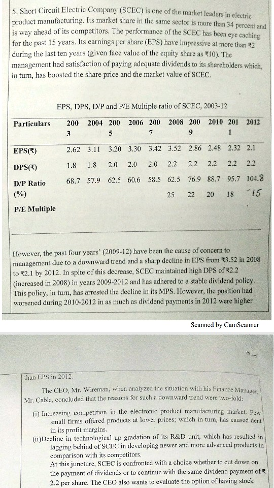 5. Short Circuit Electric Company (SCEC) is one of | Chegg.com