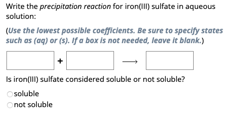 Solved Write the dissolution reaction for sodium sulfate in | Chegg.com