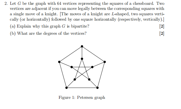 Solved 2. Let G be the graph with 64 vertices representing | Chegg.com