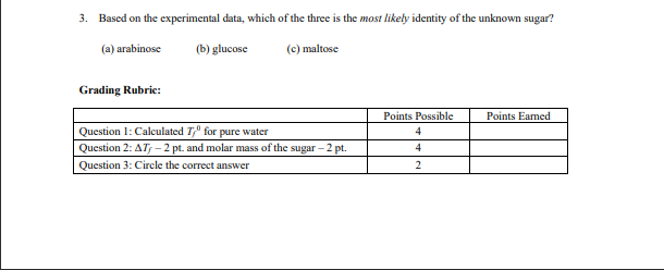 Solved 1. The label on an old container of sugar in a | Chegg.com