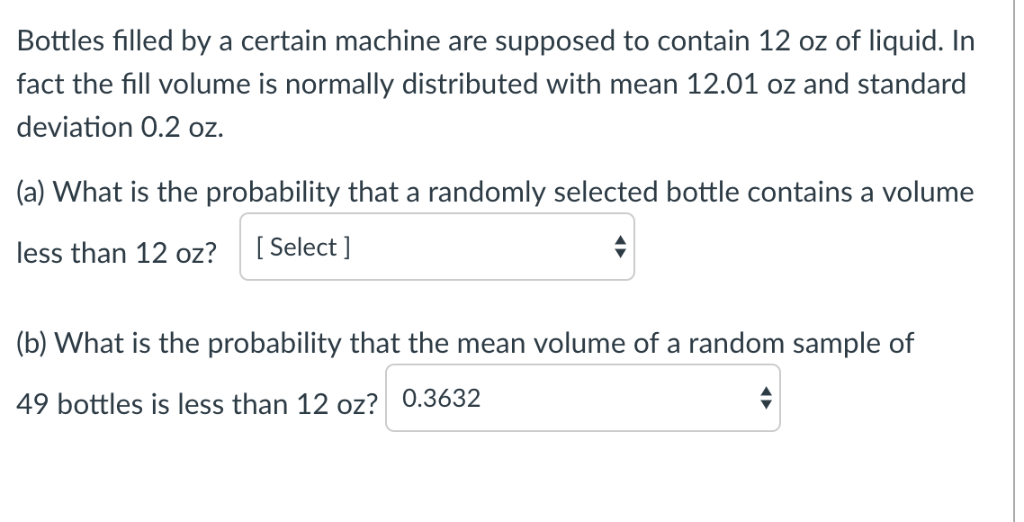 Solved Bottles filled by a certain machine are supposed to | Chegg.com