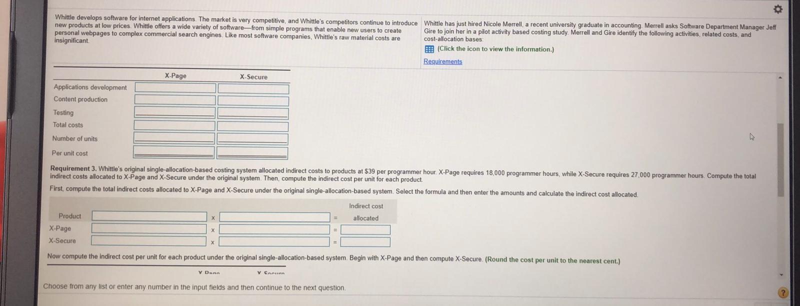 Solved re Activity Whittle develops software for internet | Chegg.com