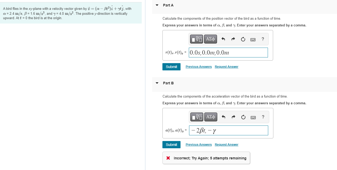 Solved The position of a dragonfly that is flying parallel | Chegg.com