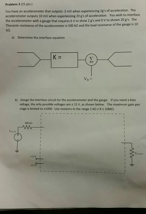 Solved Problem 3 25 Pts You Have An Accelerometer That 