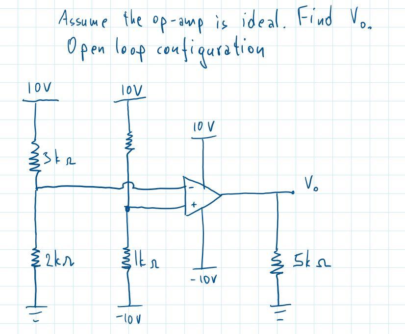 Solved Assume the op-amp is ideal. Find .. Open loop | Chegg.com