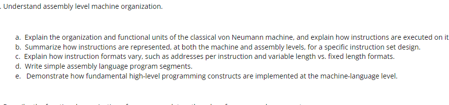 Solved Understand assembly level machine organization.a. | Chegg.com