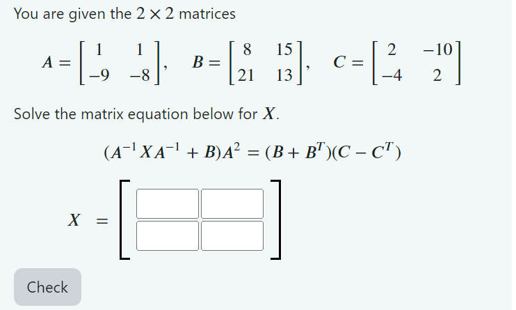 Solved You are given the 2×2 | Chegg.com