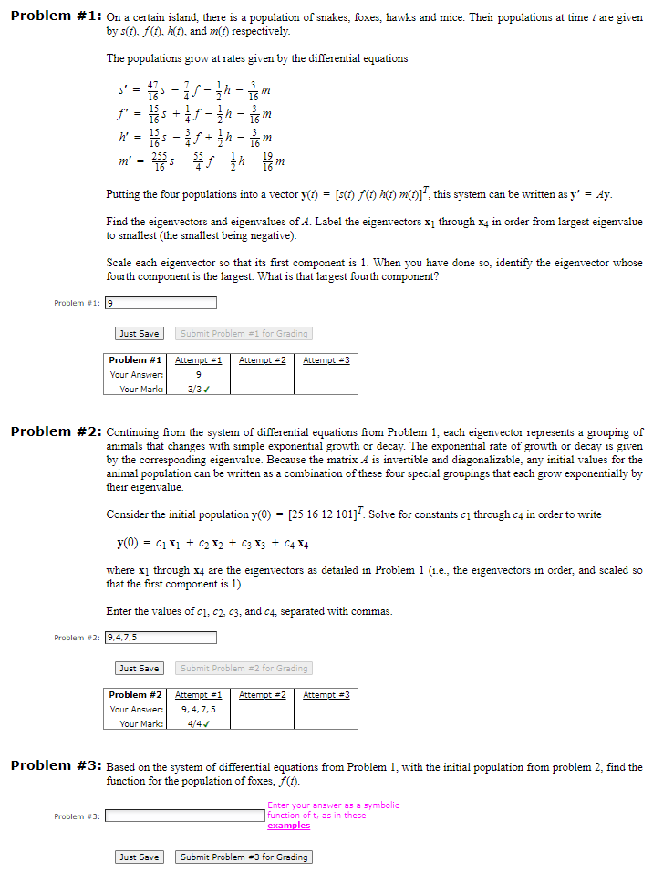 Solved I only need question 3. The answer is not 16e^9t. The | Chegg.com
