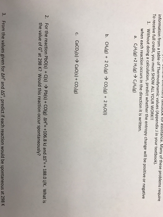 Solved Without doing a calculation, predict whether the | Chegg.com