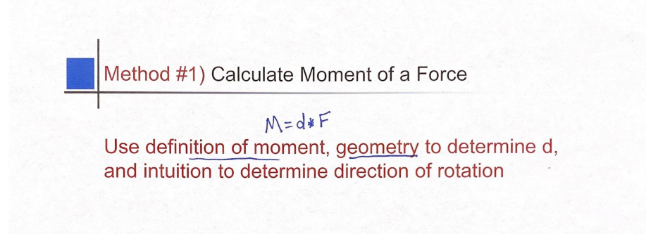 Solved part a) ICW #6 Use method #1: Determine the moment of | Chegg.com