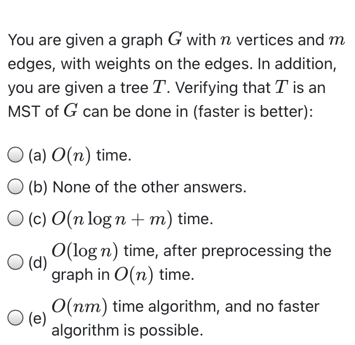 Solved You are given a graph G with n vertices and m edges, | Chegg.com