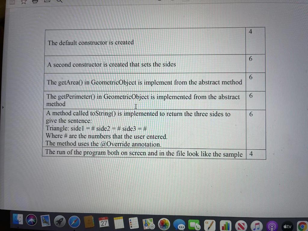 Solved Assignment: Create a package called | Chegg.com